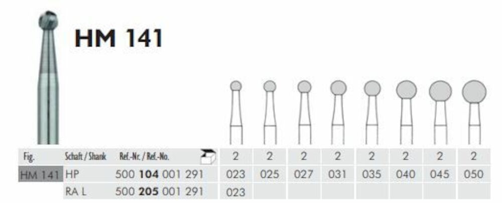 Kirurgiborr Allport HM141/045 HST 1 x 2 st — SE1