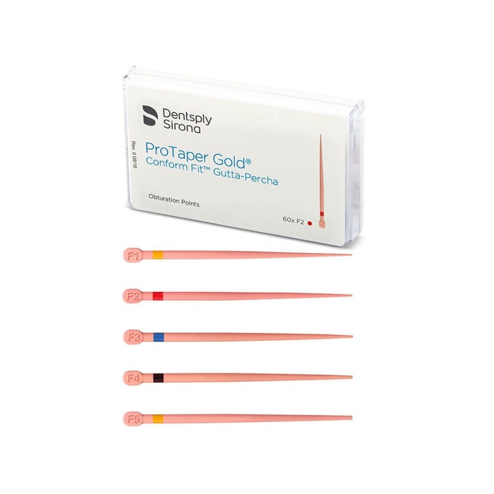 ProTaper Gold Conform Fit F3 guttaperkaspets 1 x 60 st — SE1