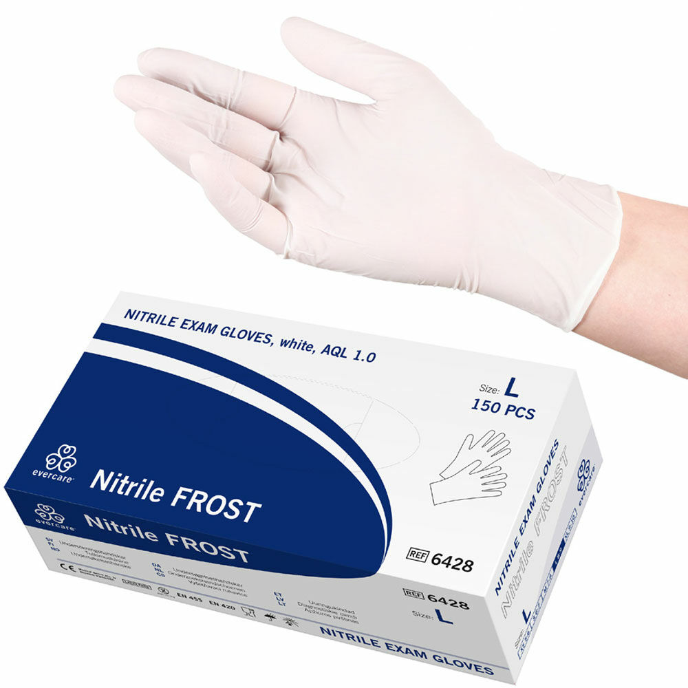 Evercare Nitril S vit 1 x 150 st — SE1