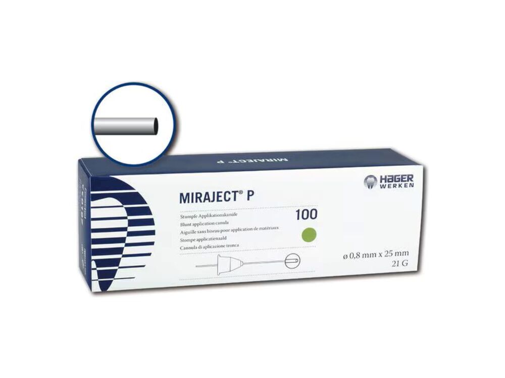 Miraject P kanyl 21G 0,8mm x 25mm, steril 100 x 1 st — SE1